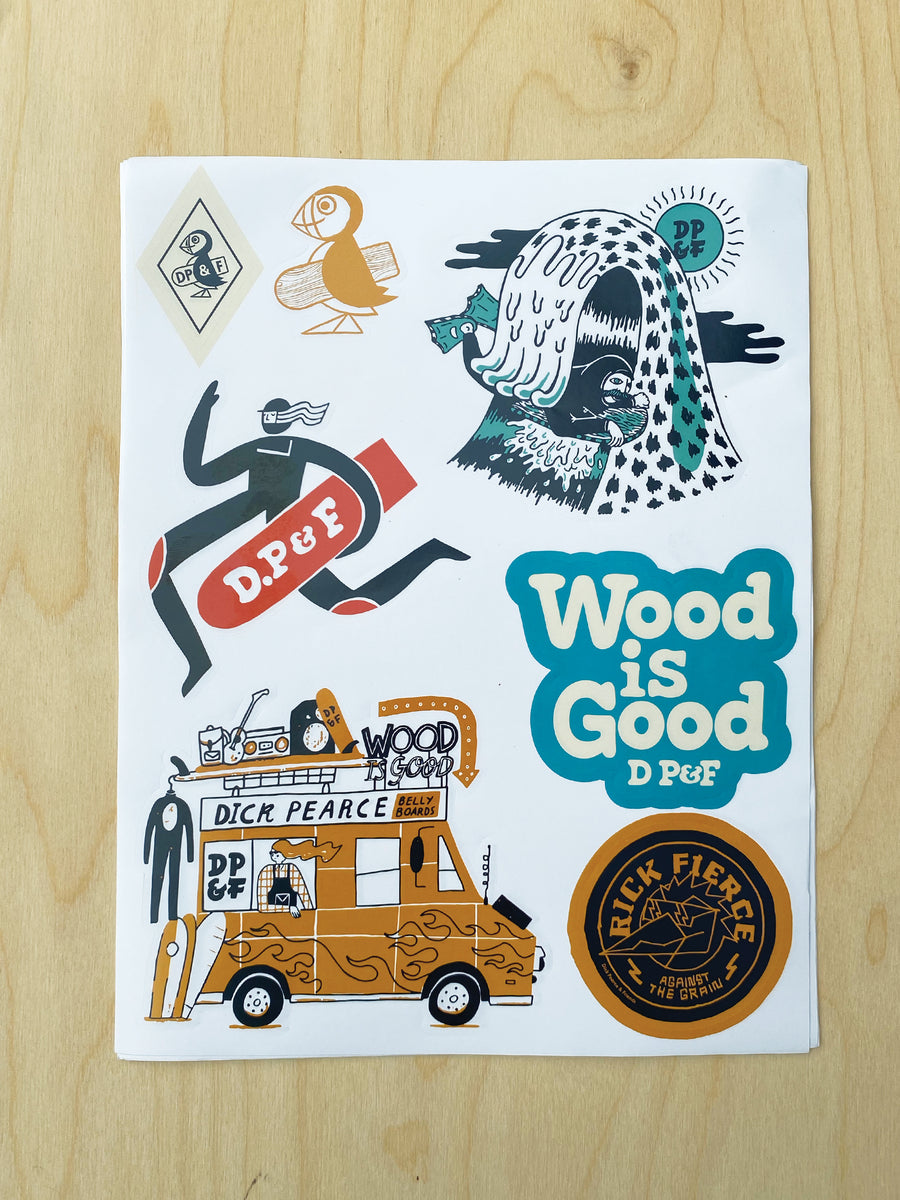 Slider Sticker Sheet – Dick Pearce Bellyboards